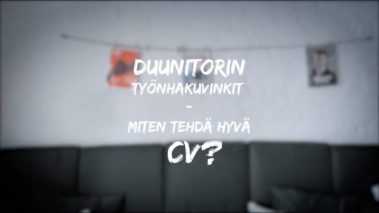 Tyylikkäät ja helposti muokattavat CV-pohjat - Duunitori